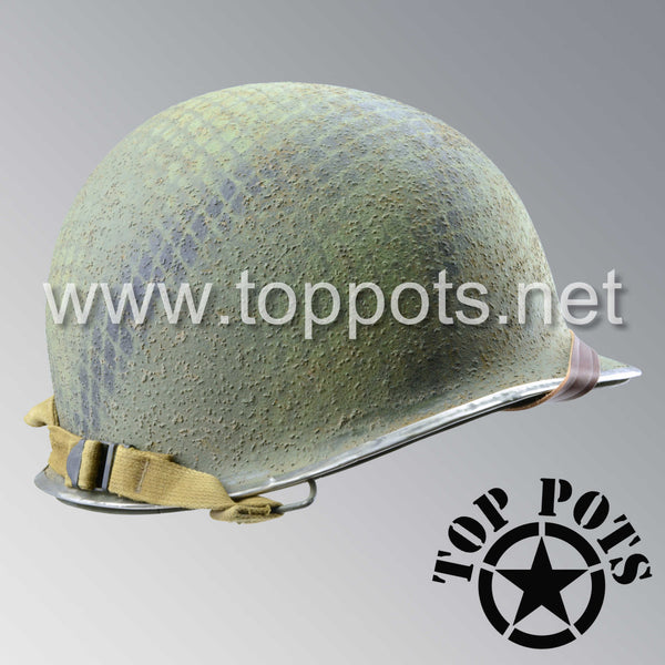 WWII US Army Aged Original M1C Paratrooper Airborne Helmet Shell with ...