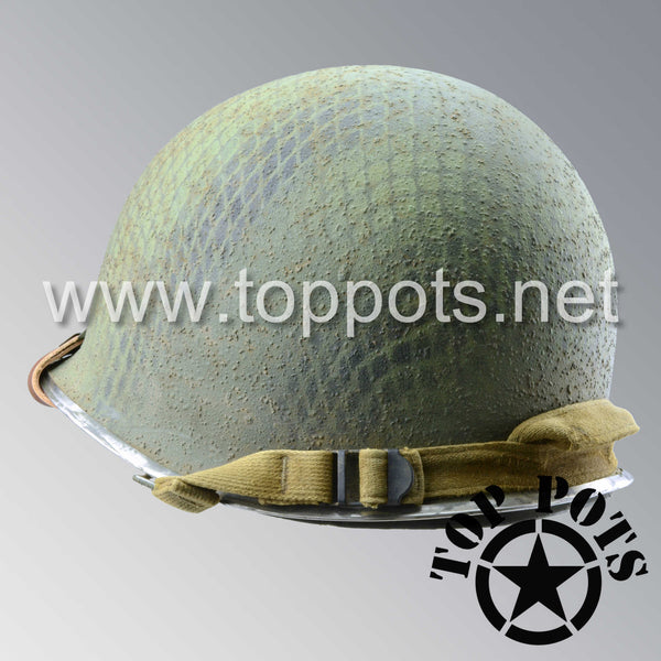 WWII US Army Aged Original M1C Paratrooper Airborne Helmet Shell with ...