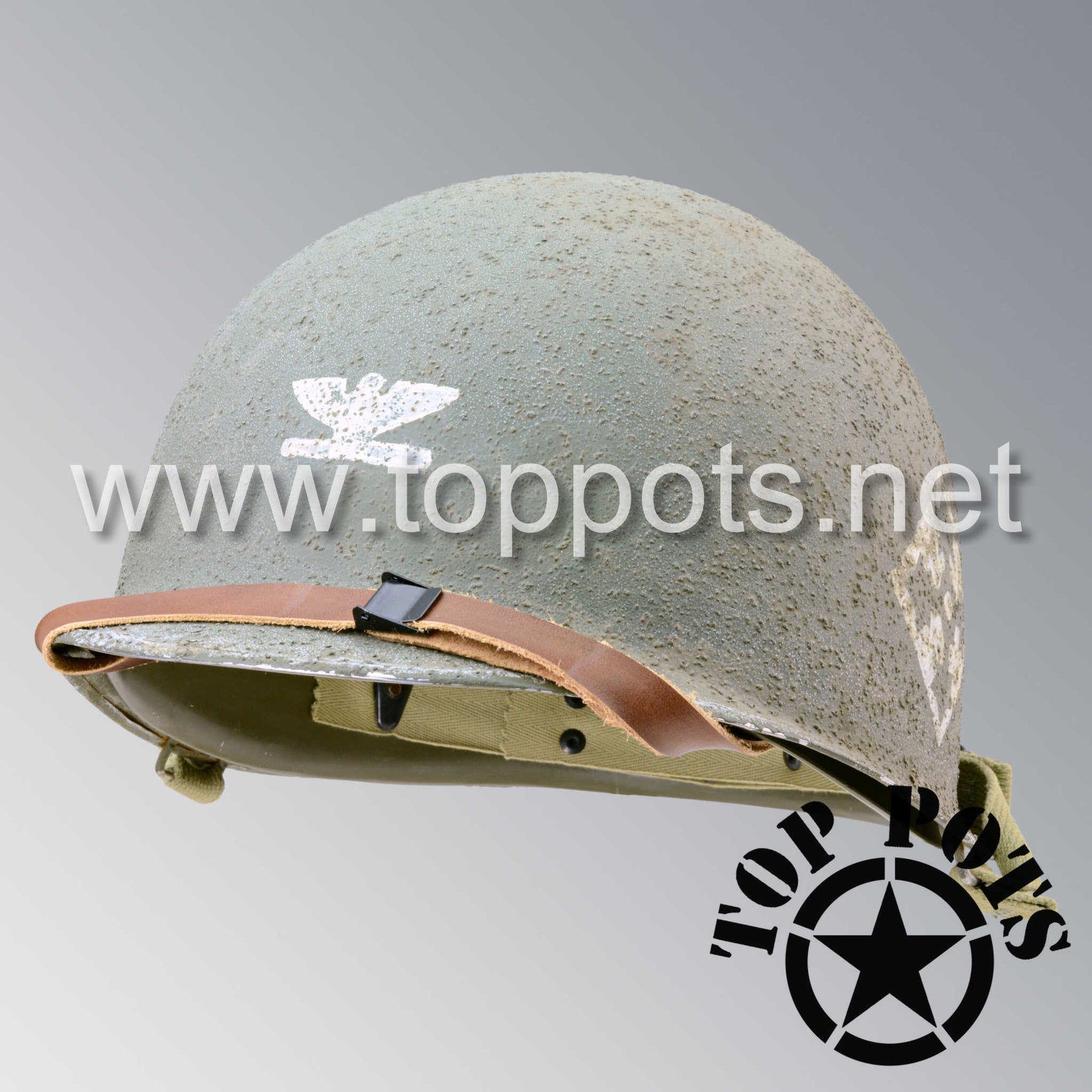 M1 Helmets (Reproduction) - Top Pots - WWII US M-1 Helmets, Liners and ...