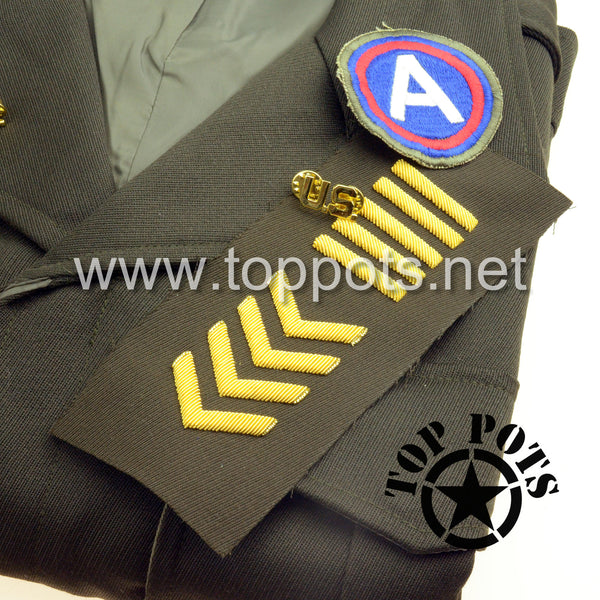 WWII US General Patton 3rd Army Four Star Parade Liner, Ike Jacket, Se ...