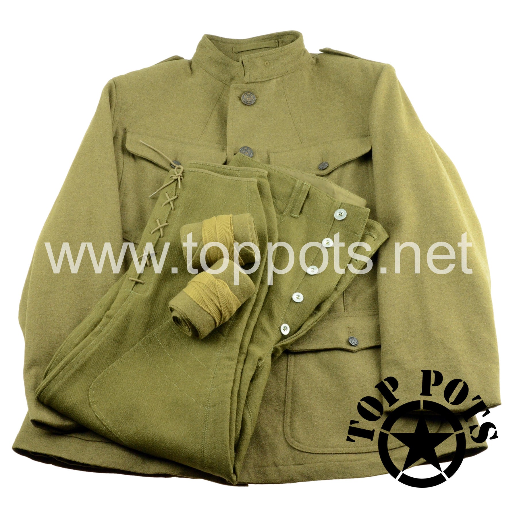 WWI American US Army Uniforms Page 2 - Top Pots - WWII US M-1 Helmets ...