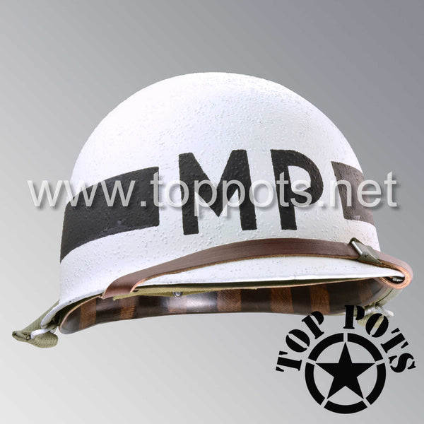 WWII US Army Restored Original M1 Infantry Helmet Swivel Bale Shell an ...