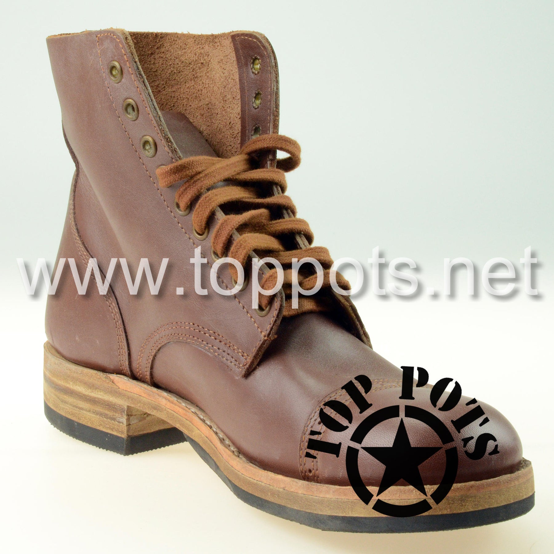 US Army Boots - Top Pots - WWII US M-1 Helmets, Liners and Reproduction ...