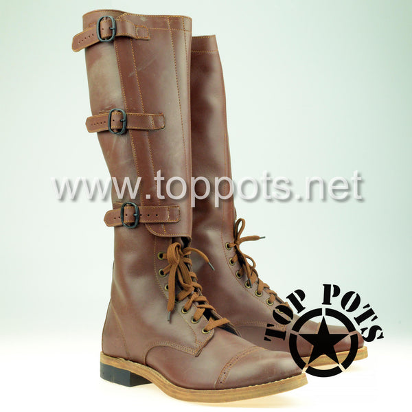 WWII US Army Reproduction M1940 Leather Cavalry Officer Uniform Mounte ...